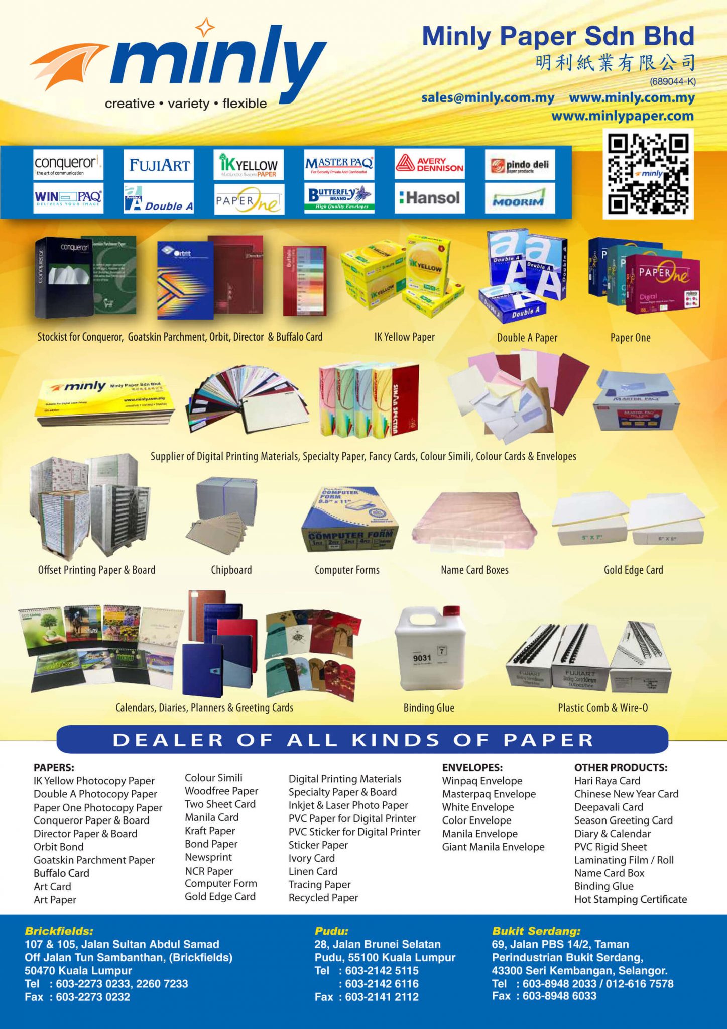 E-Catalogs - MINLY PAPER SDN. BHD. Paper Products - Envelope Products ...